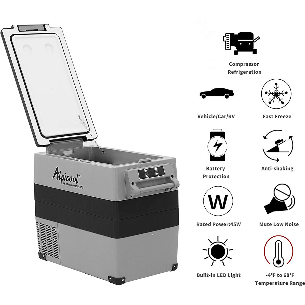 Jual Kulkas Portable 55L Liter Mobil Cooler Fridge Freezer Alpicool ...