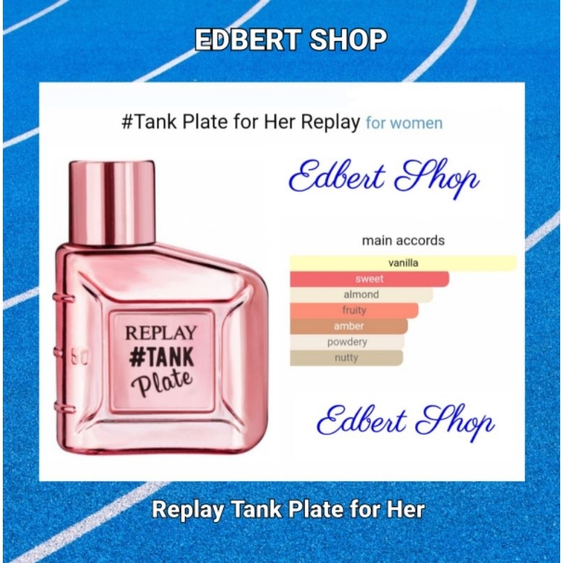 Jual Parfum Original Replay Tank Plate edt for Her 100 ml | Shopee ...