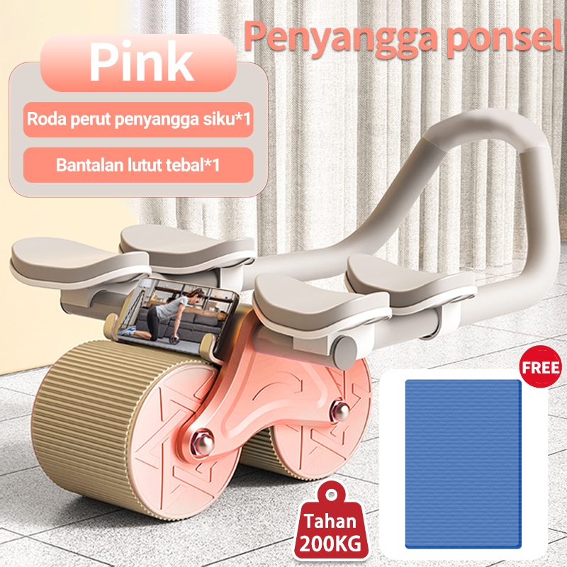 Jual Roda fitnes perut rumah tangga multifungsi 2in1 Ab Roller Wheels ...