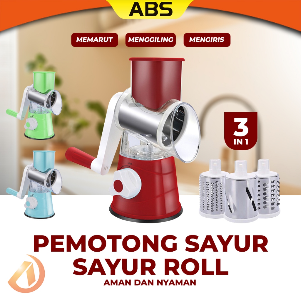 Jual ABS Pengiris Sayur dan Buah / Penggiling Bumbu Stainless ...