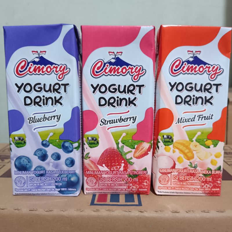 Jual Cimory yogurt drink 200ml 1 dus isi 24pcs blueberry strawberry mixed fruit | Shopee Indonesia