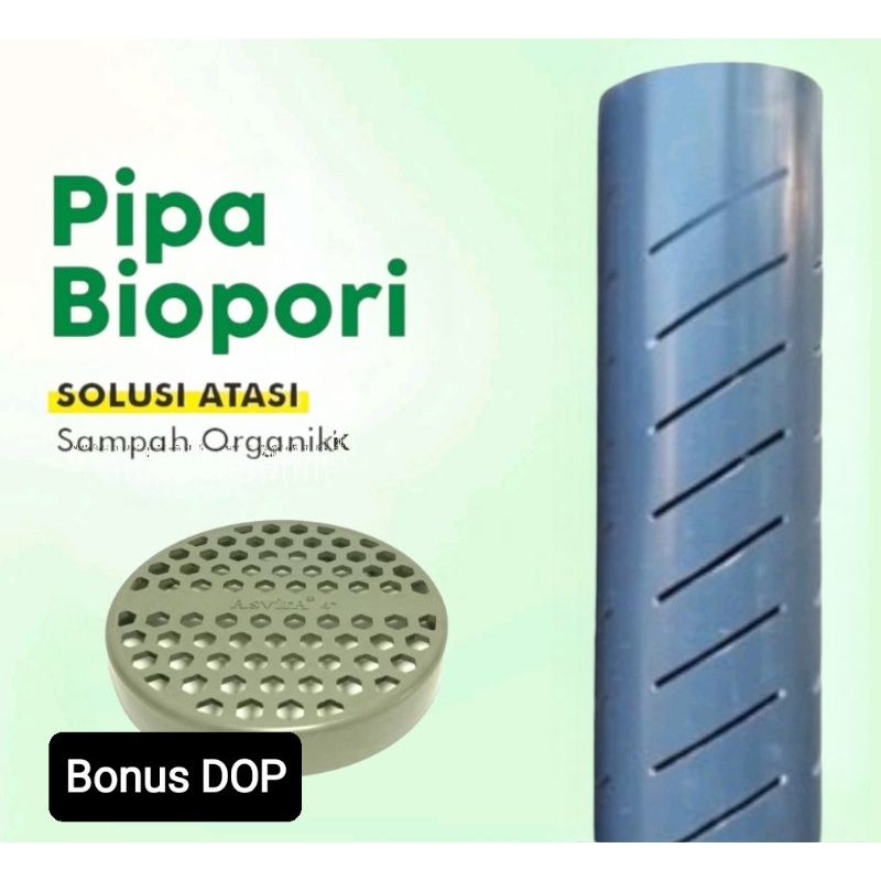 Jual Tabung Pipa Lubang Biopori Panjang 40 cm dan 50 cm Bahan PVC Abu ...