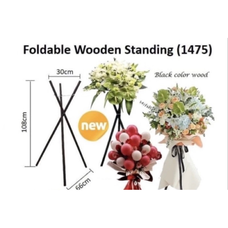 Jual Stand Flower - Foldable Wooden Standing - Standing Flower ...