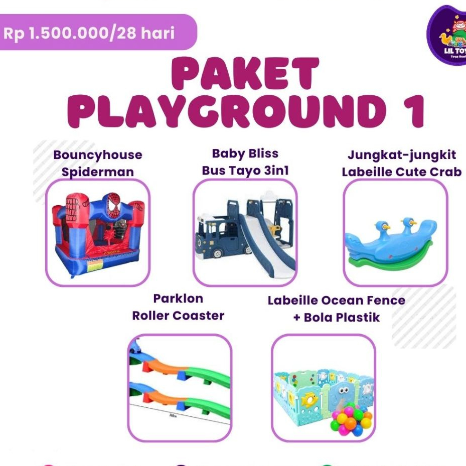 Jual SEWA PAKET MAINAN PLAYGROUND 1 (SUPER HEMAT) | Shopee Indonesia