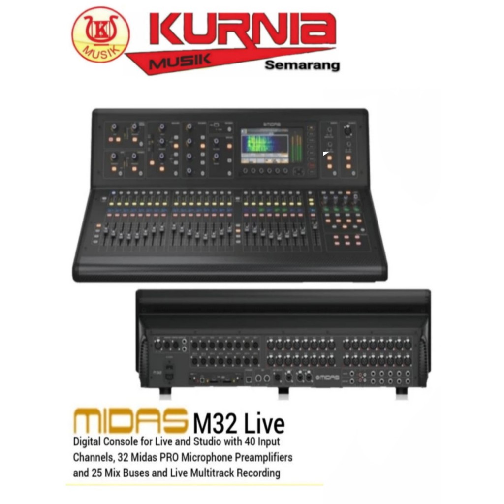 Jual Midas M32 Live Mixer Digital 40-Channel Digital Mixer Midas M-32 ...