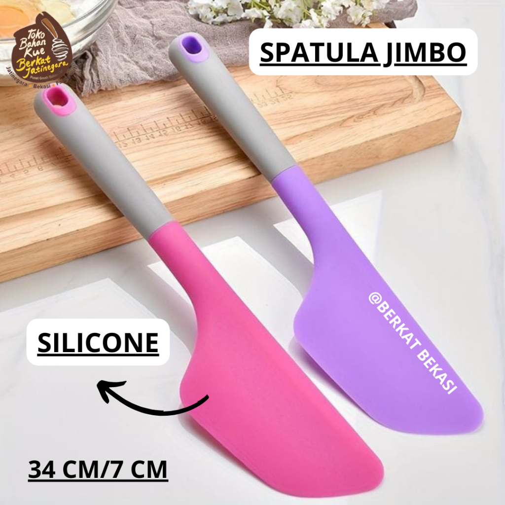 Jual SPATULA SILICONE JUMBO / SPATULA SILICONE PANJANG / SPATULA ...