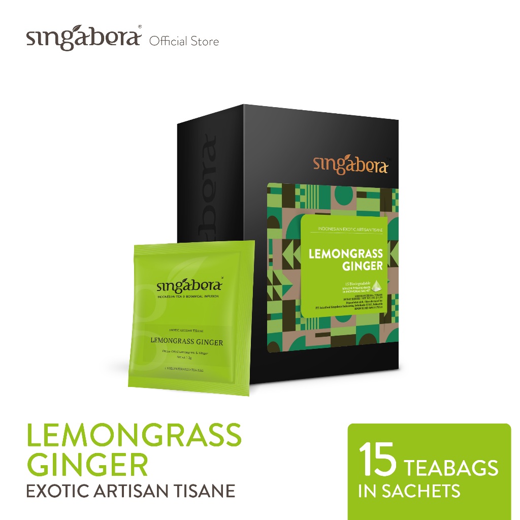 Jual Singabera Lemongrass Ginger - Herbal Infusion-1 Box-15 Sachet ...