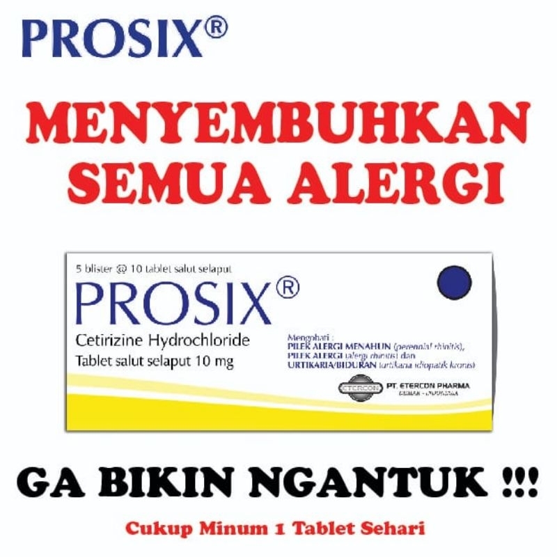 Jual PROSIX 10 MG 1 STRIP @10 TABLET ll PILEK/GATAL | Shopee Indonesia