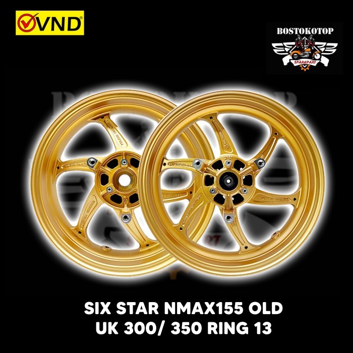 Jual VND Velg Racing Tipe Six Star NMAX 155 Old Ukuran 300 350 Ring 13 ...