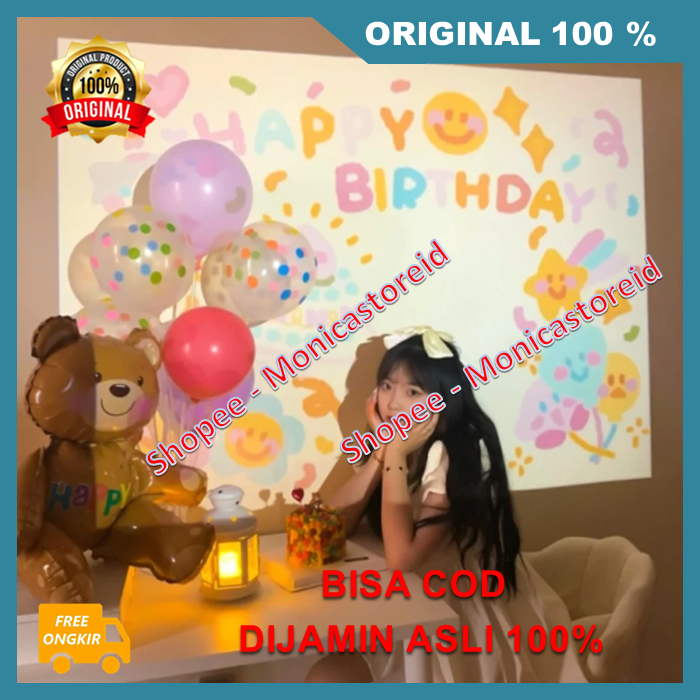 Jual Proyektor Mini Ultah Happy Birthday Projector Mini Acara Ulang ...