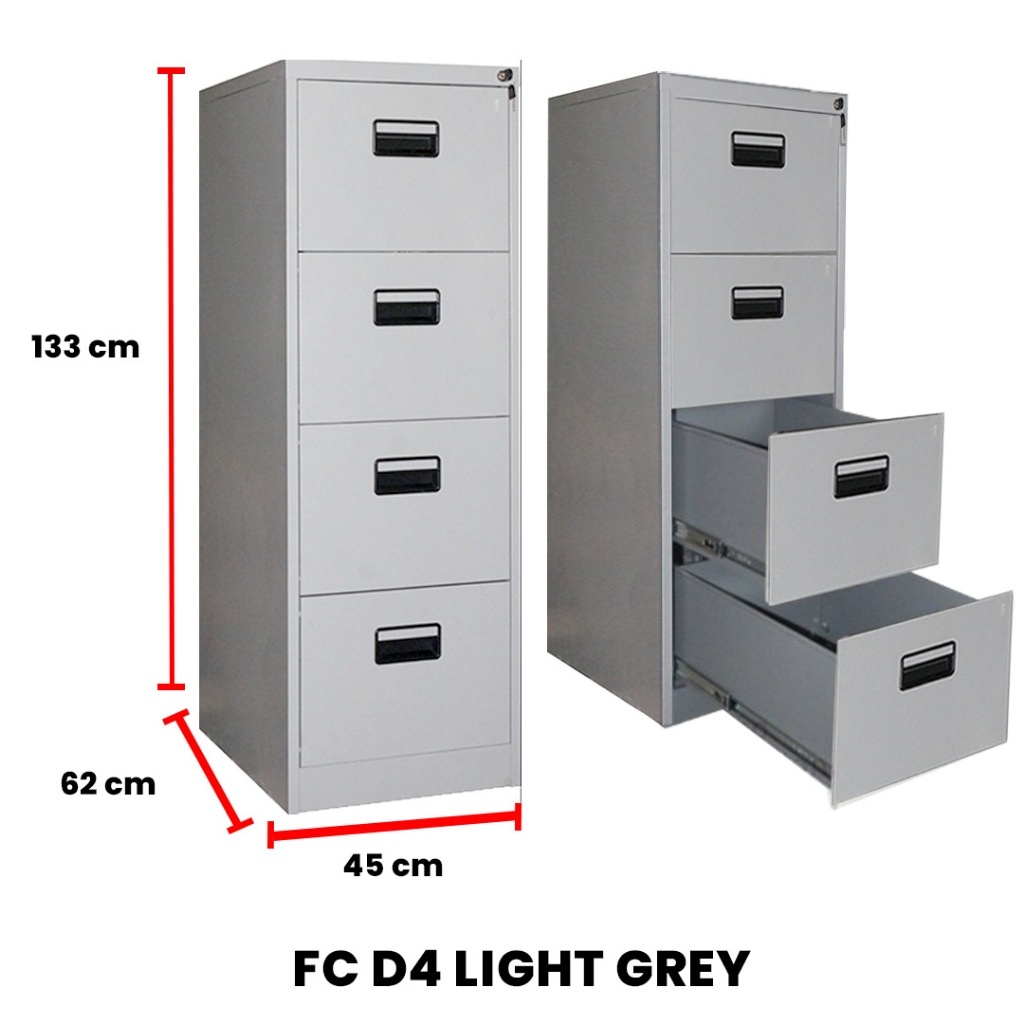 Jual Filing Cabinet 4 Laci Lemari Arsip Kabinet Lemari Besi Kantor ...