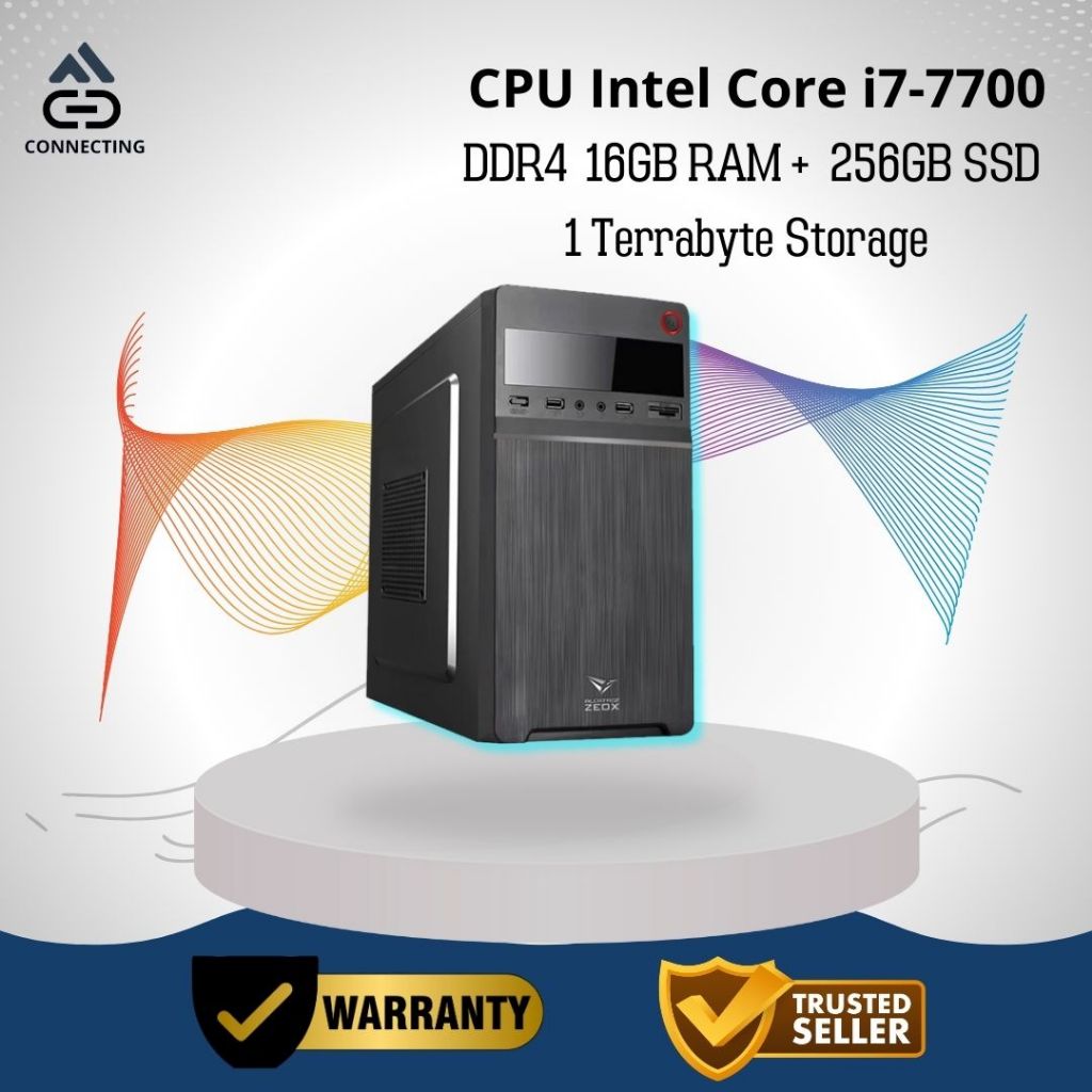 Jual CPU PC Komputer Intel Core i7-7700 Gen-7 DDR4 SSD Rakitan Office ...