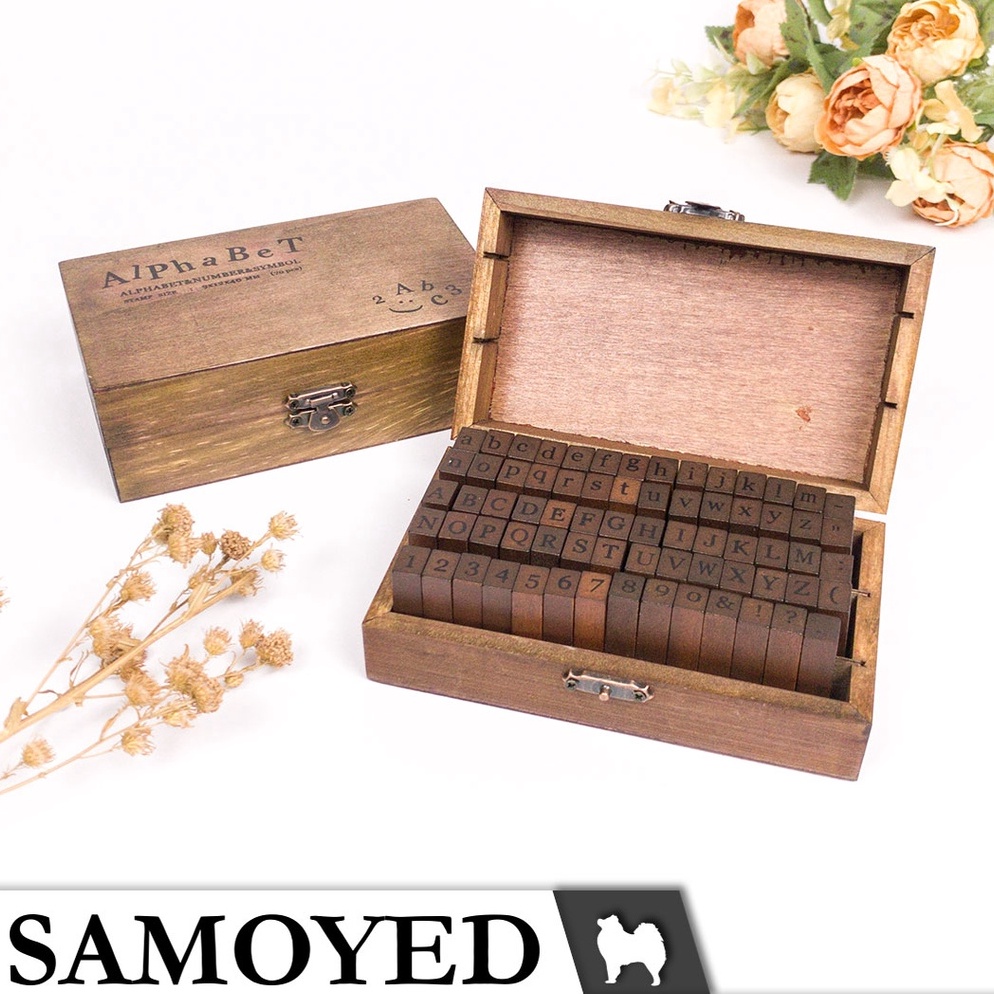 Jual ART L14P Set 7 Stempel Cap Huruf Alfabet Angka Nomor Letter ...