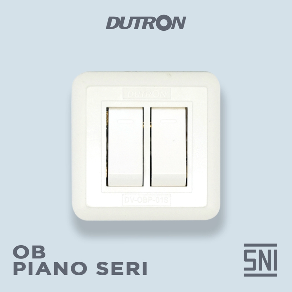 Jual Saklar Lampu Outbow Double Seri Dutron Piano Engkel Tempel Dinding ...