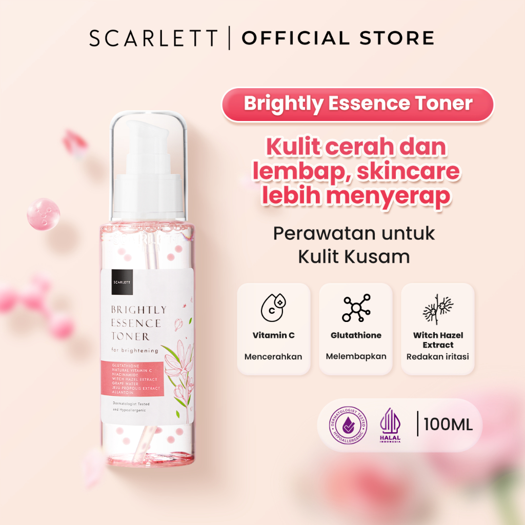 Jual Scarlett Whitening Brightly Essence Toner - Toner Wajah untuk ...