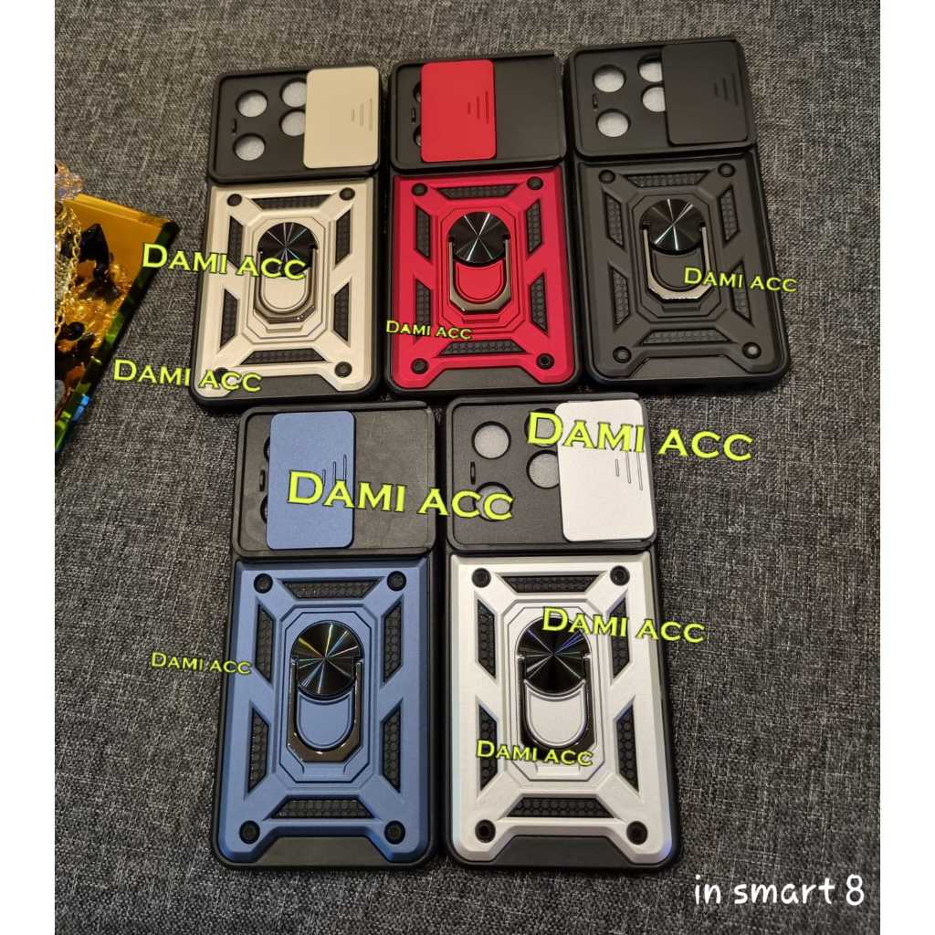 Jual ss case transformer infinix smart 8 hard case armor robot case ...