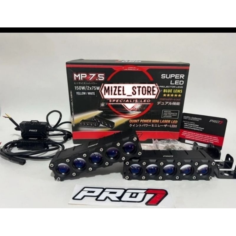 Jual PRO 7 MP 7.5 MINI PROJECTOR 5 MATA BLUE LENS | Shopee Indonesia