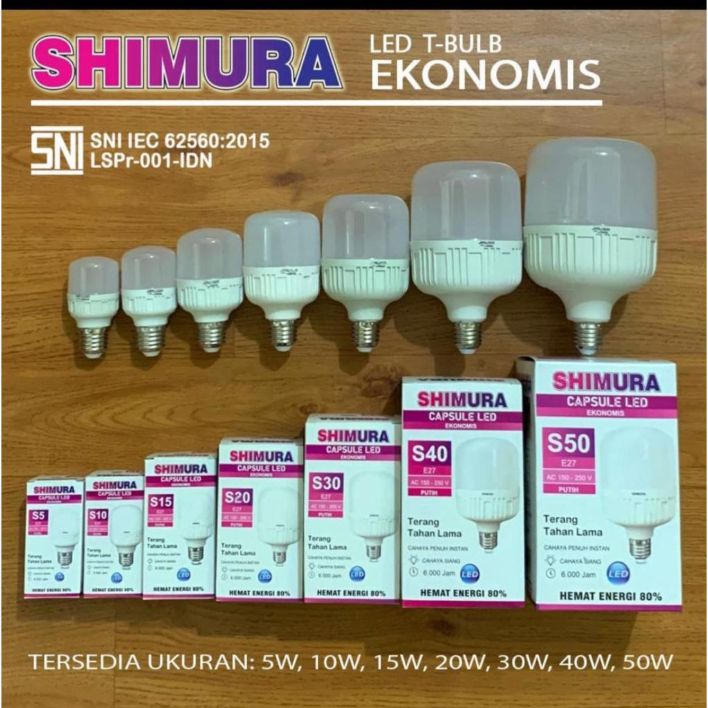 Jual Lampu LED jumbo T-BULB 50W 40W 30W 20W 15W 10W 5watt dst hemat energi irit fitting E27 Lamp ...