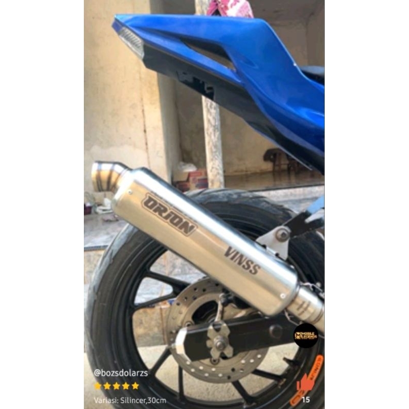 Jual silincer knalpot racing original orion exhaust GRK k2 inlet 50mm ...