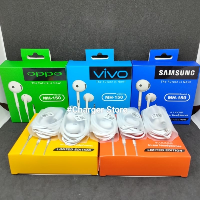 Jual Headset Handsfree Stereo SUPER BASS MH 150 Jack 3.5mm Extra BASS ...