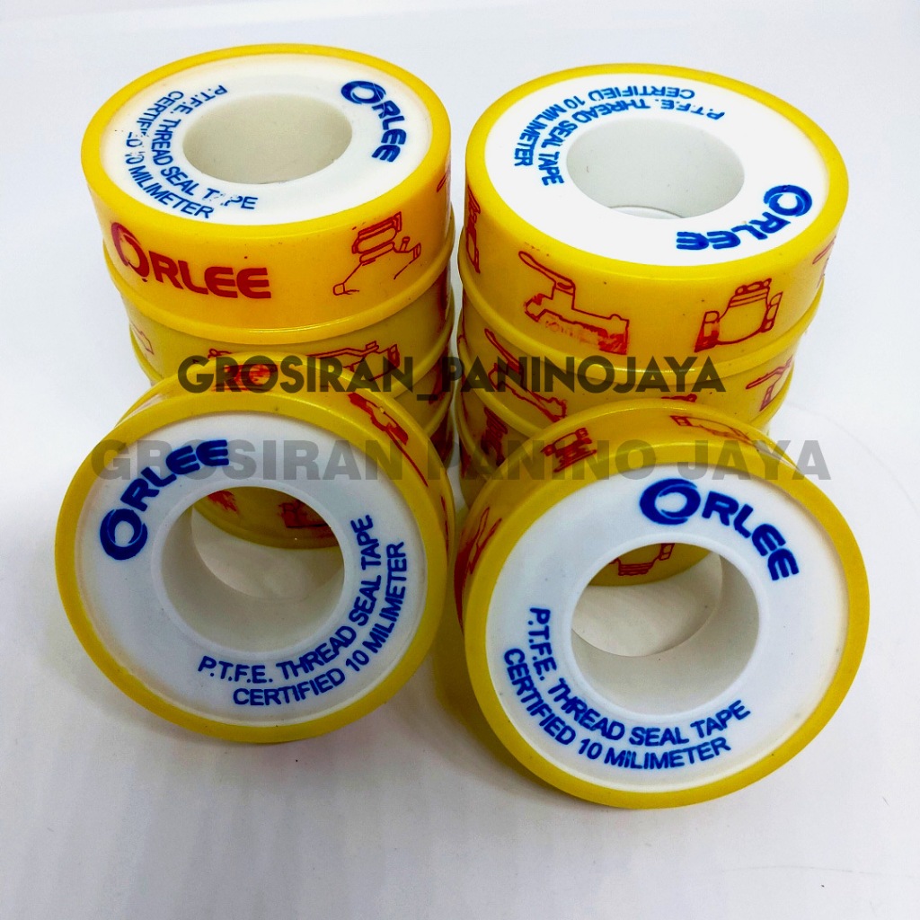 Jual Solasi Pipa Peralon PVC Kran Air Seal tape asli ORLEE / sealtape ...