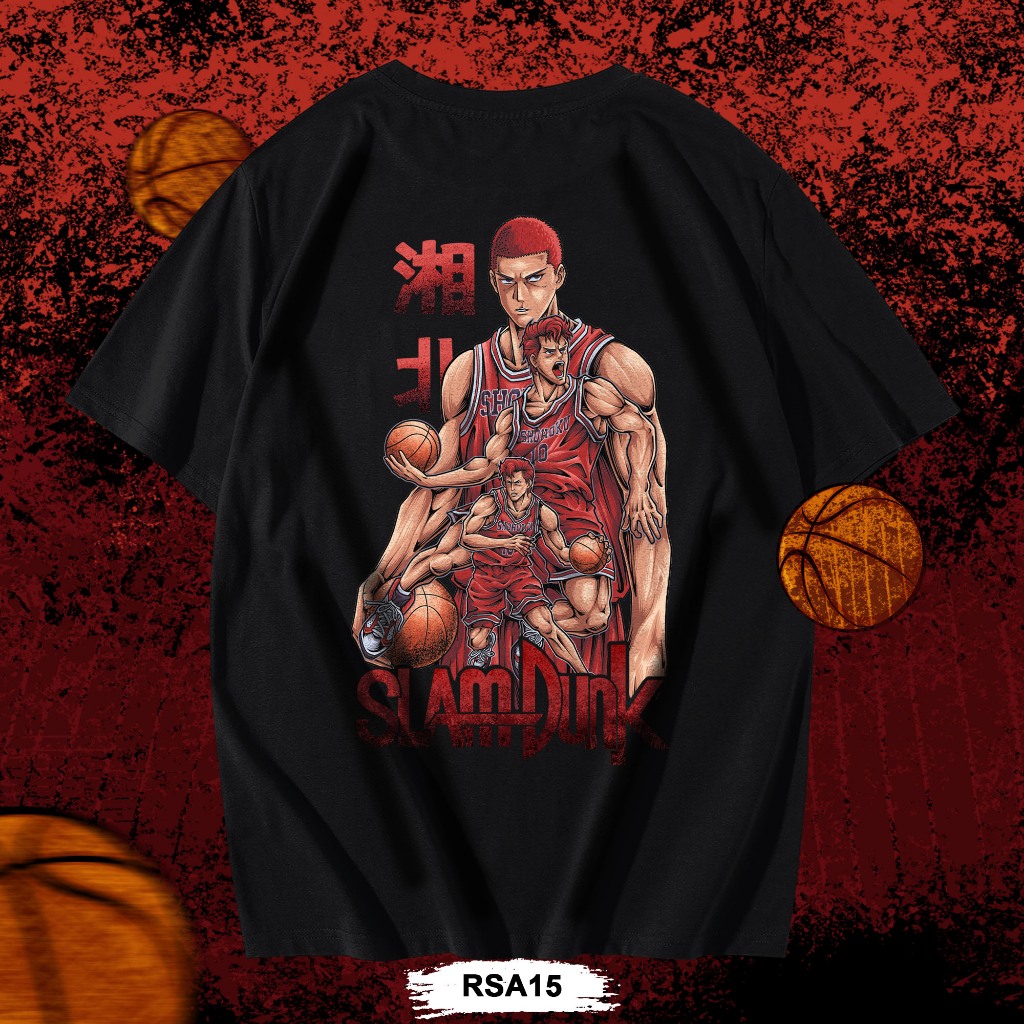 Jual RSA Slam Dunk T-shirt | Kaos Artwork Slam Dunk | Kaos Distro Anime ...