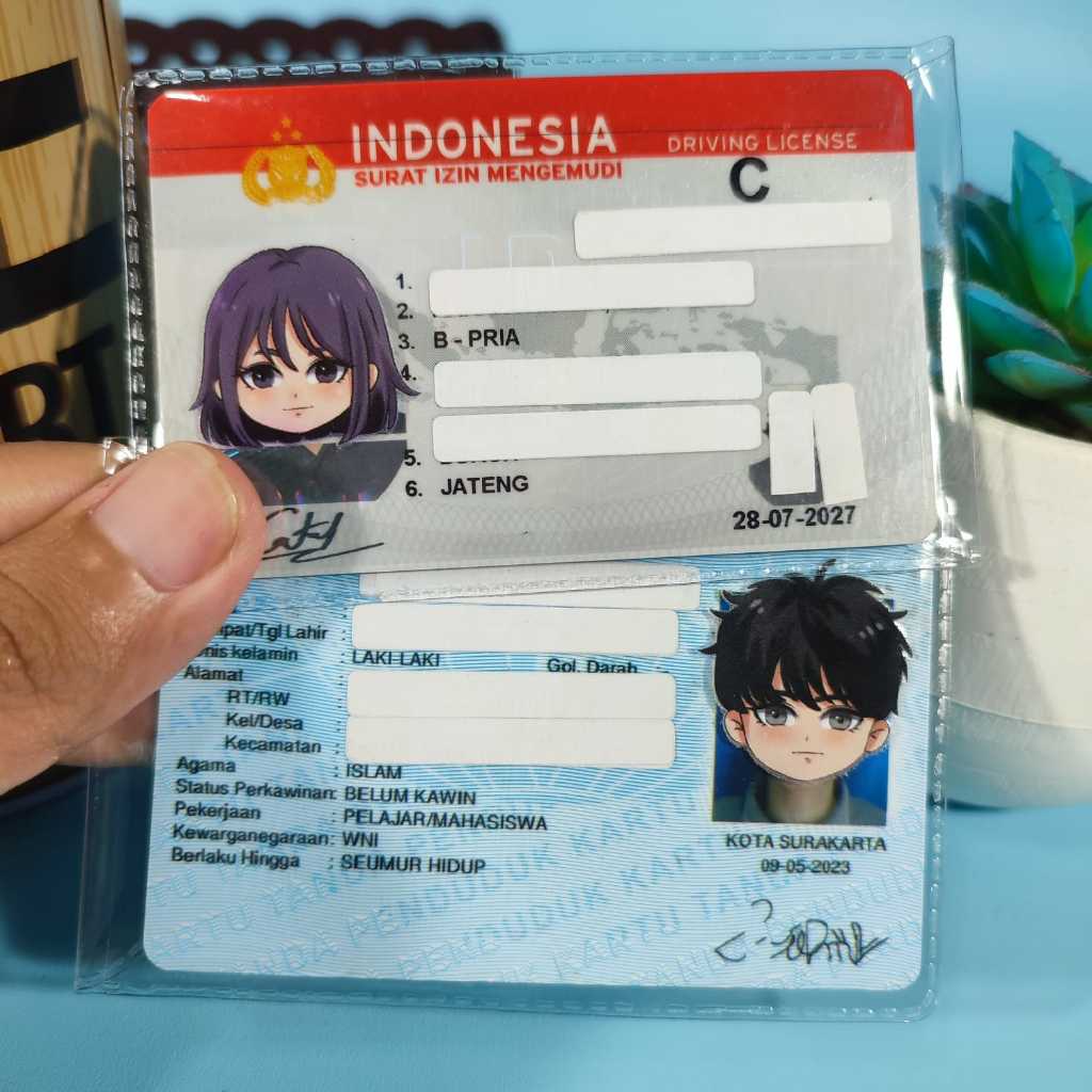 Jual Cover KTP / SIM - Sampul Pelindung Anti Gores KTP / SIM Manhwa ...