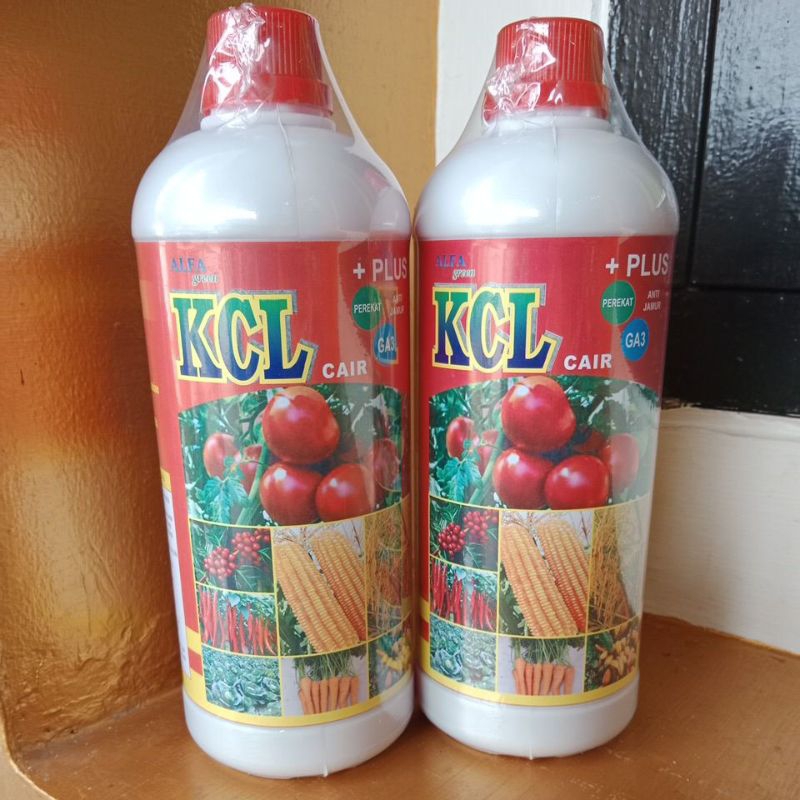 Jual Pupuk Kcl Cair + Plus Perekat GA3 Anti Jamur Alfa Green 1Liter | Shopee Indonesia