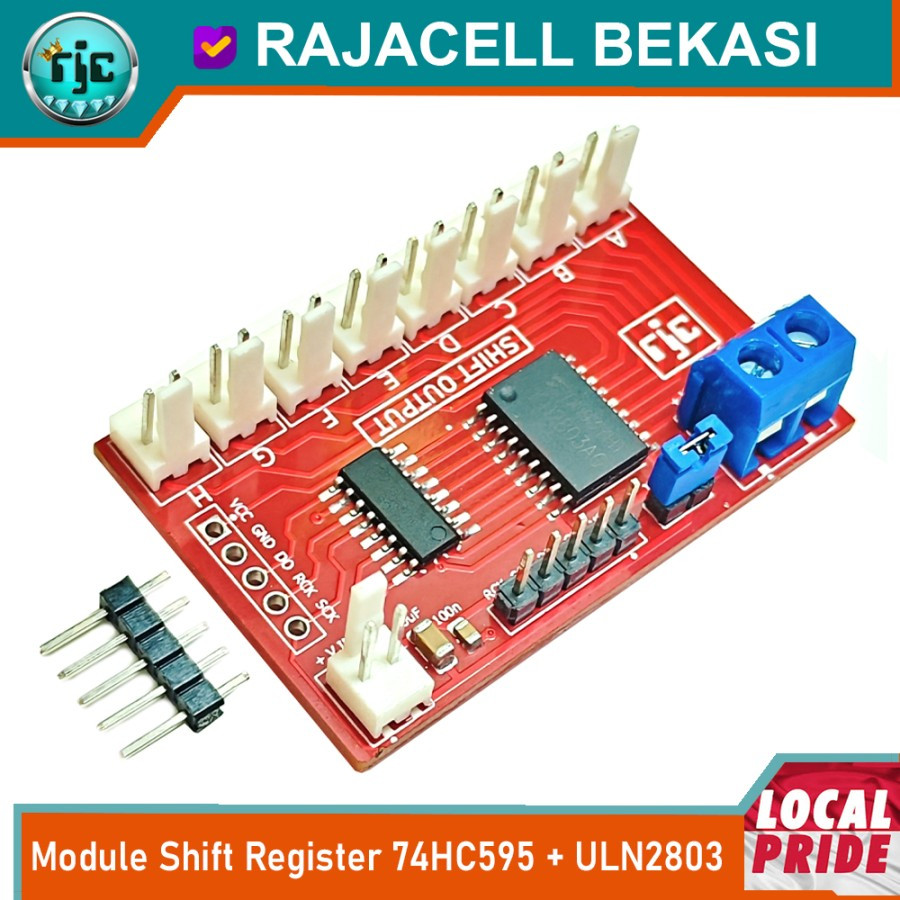 Jual Module Shift Register 8 CH+ Output Multiplexer 74HC595 +Driver ULN2803 | Shopee Indonesia
