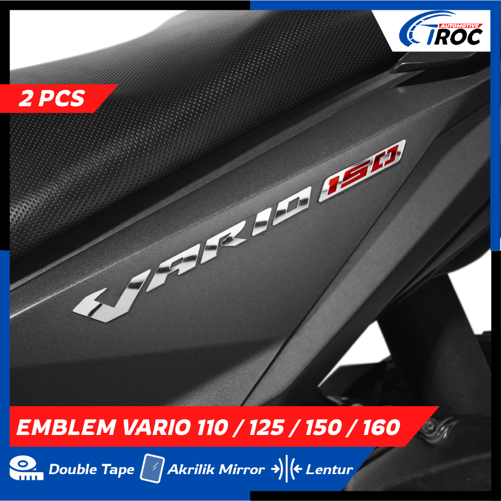 Jual Emblem Vario Timbul 3D Vario 110 125 150 160 Stiker Vario Timbul ...