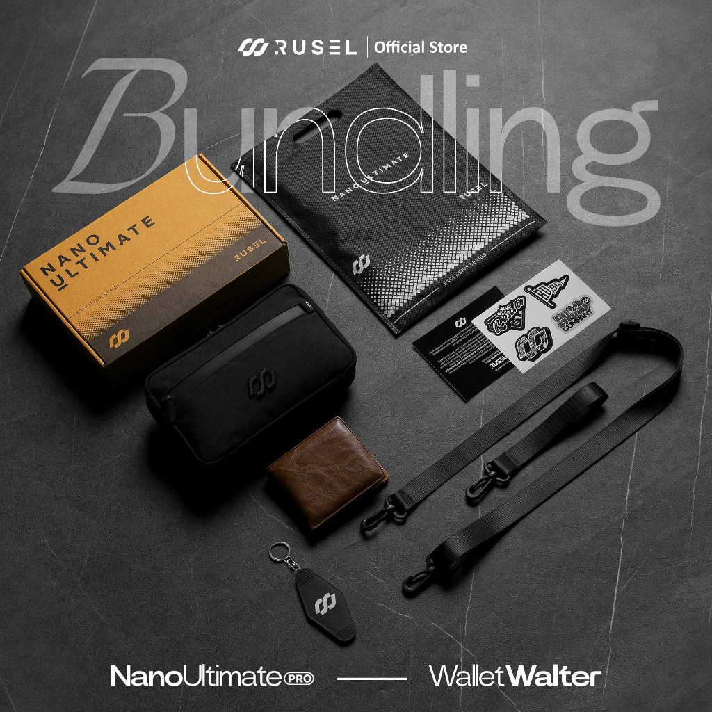 Jual RUSEL CO - Bundling Handbag Nano Ultimate Pro dan Wallet Walter ...