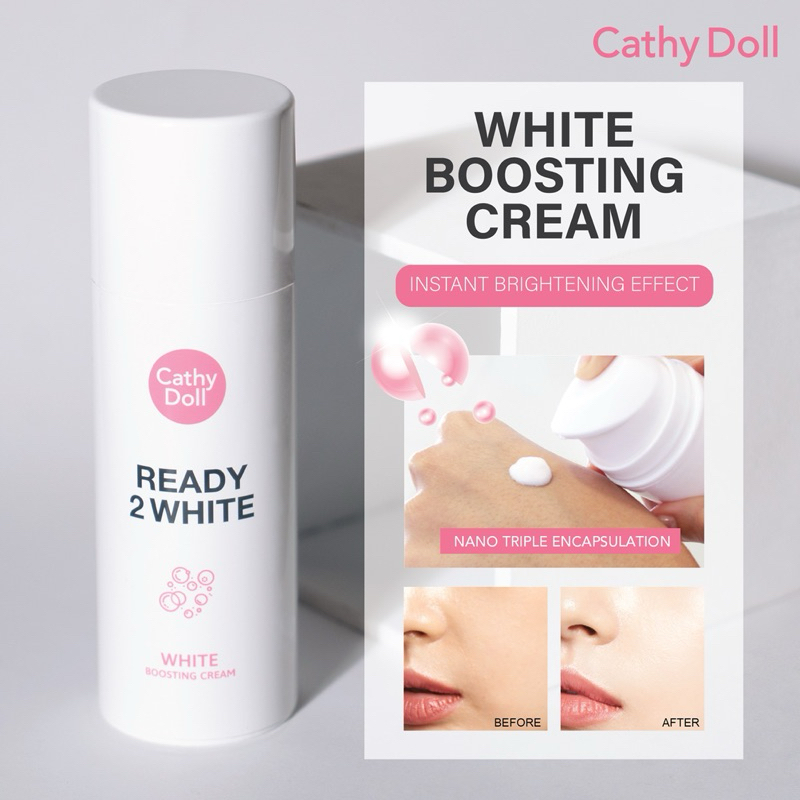 Jual CATHY DOLL READY 2 WHITE WHITE BOOSTING CREAM 75ML | Shopee Indonesia