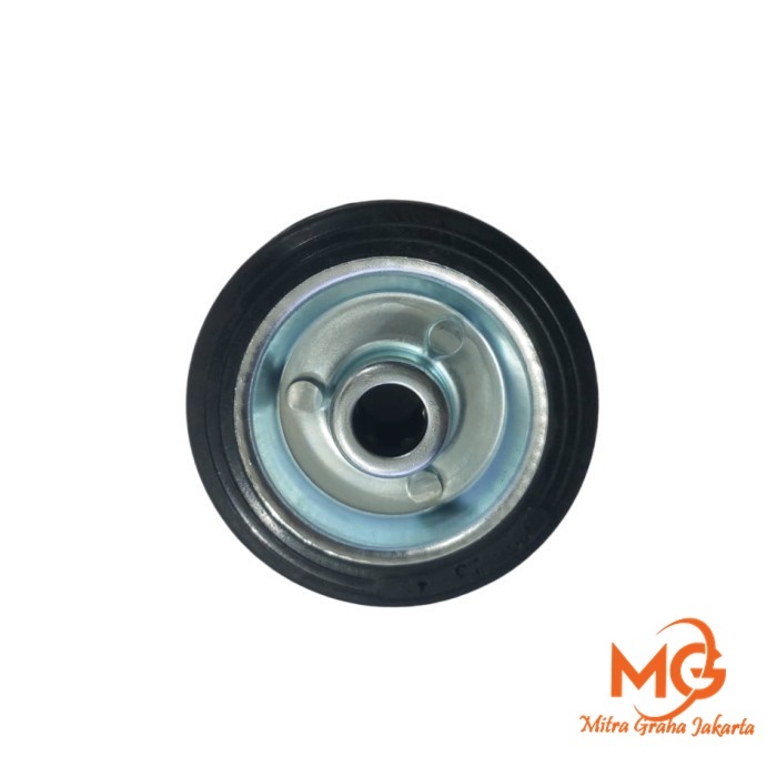 Jual MG Roda Ban Troli Trolley Karet Hitam 3 Inch 7cm Roda Etalase Meja ...