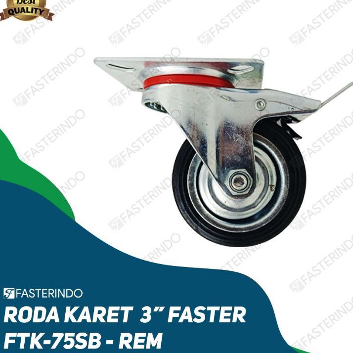 Jual REM Roda Stelling Steling / Roda Trolley / Roda Gepeng / Roda Caster / 3 INCI / REM / Roda ...