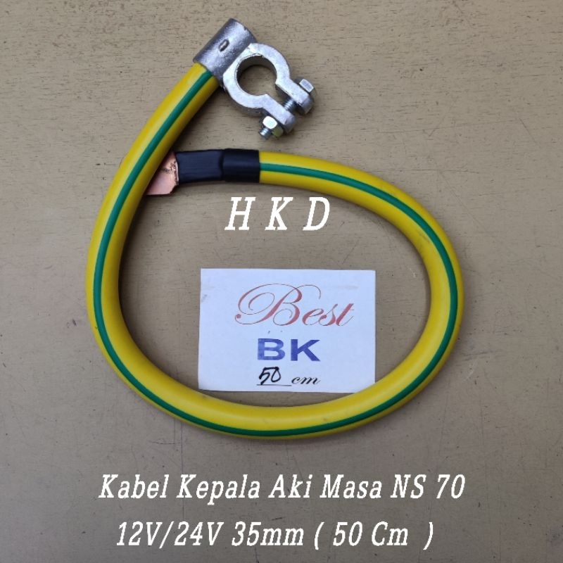 Jual KABEL MASSA-KABEL AKI ACCU MASSA MOBIL NS70 KEPALA BESAR 12V/24V ...