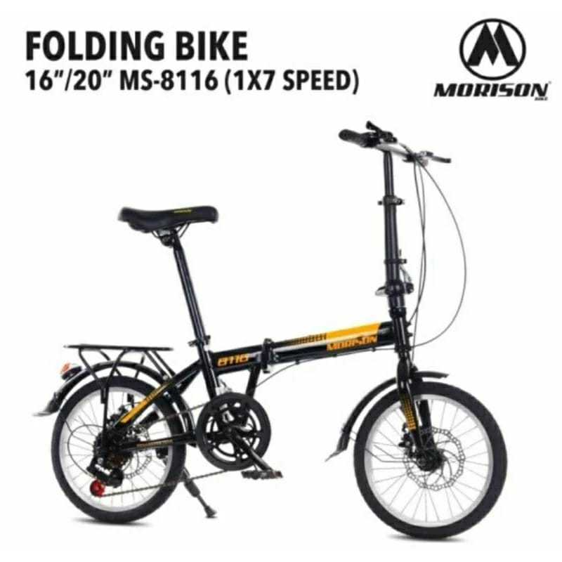 Jual Sepeda Lipat 16 dan 20 inch Morison MS 8116 Foldingbike 7speed ...