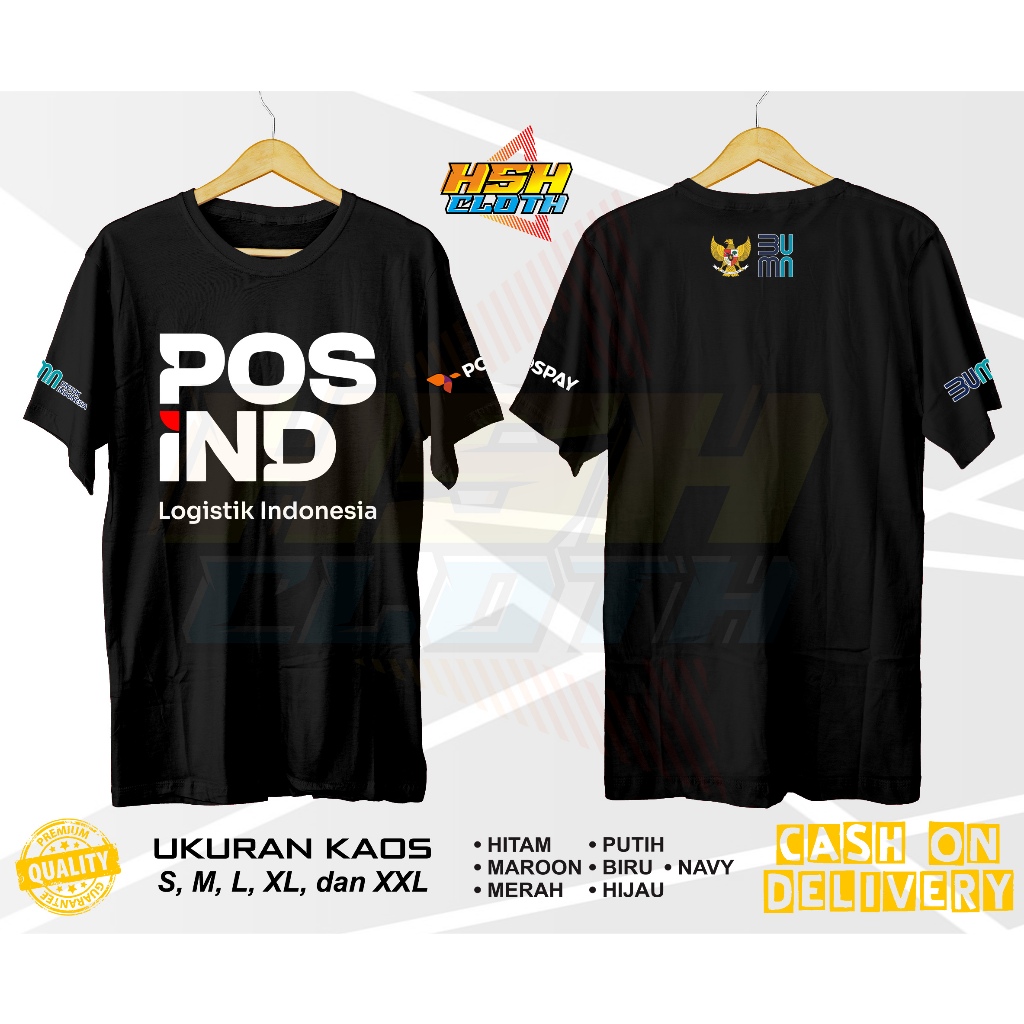 Jual Baju Kaos Distro POS IND pos Indonesia Logistic Perusahaan Bisa ...
