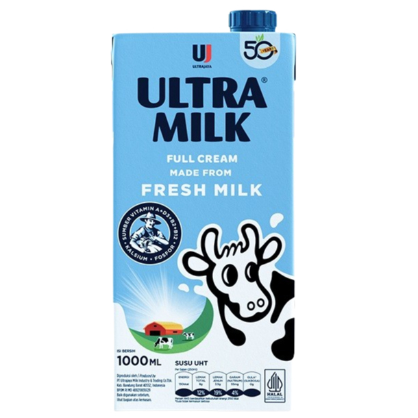 Jual Ultra Milk Susu UHT Full Cream 1L | Shopee Indonesia