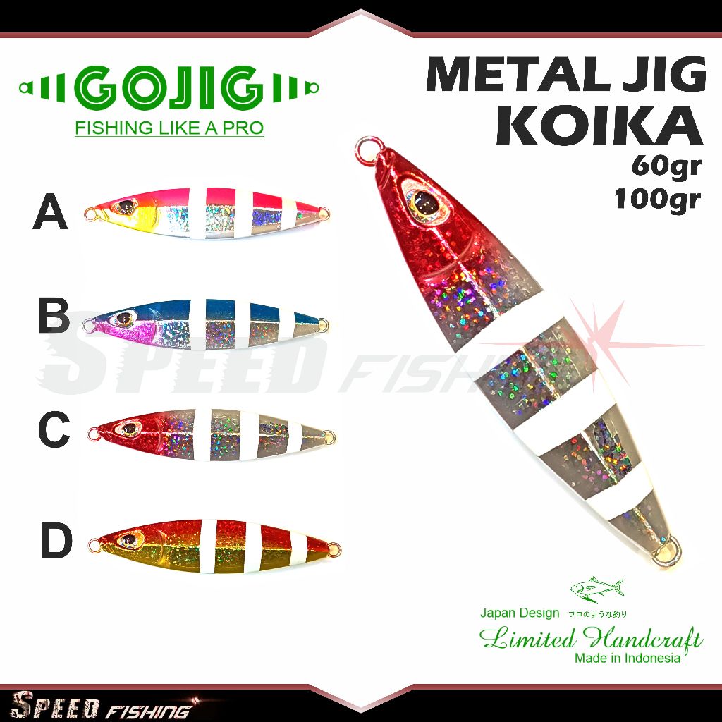 Jual Metal Jig GOJIG KOIKA 60g 100g Handmade Jig | Shopee Indonesia