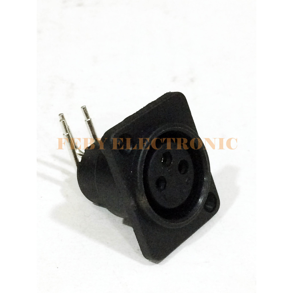 Jual SOCKET SOKET CANON XLR FEMALE BODI BODY SASIS KOTAK PVC PLASTIK ...