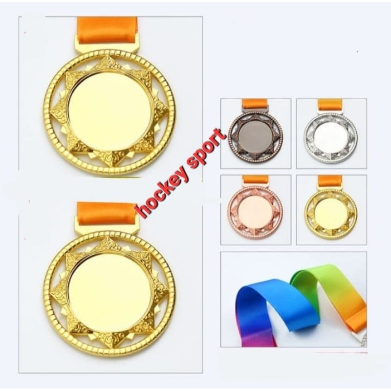 Jual Mendali Logam Besi Grosir Murah Gold Silver Perunggu 7 CM 5MM ...