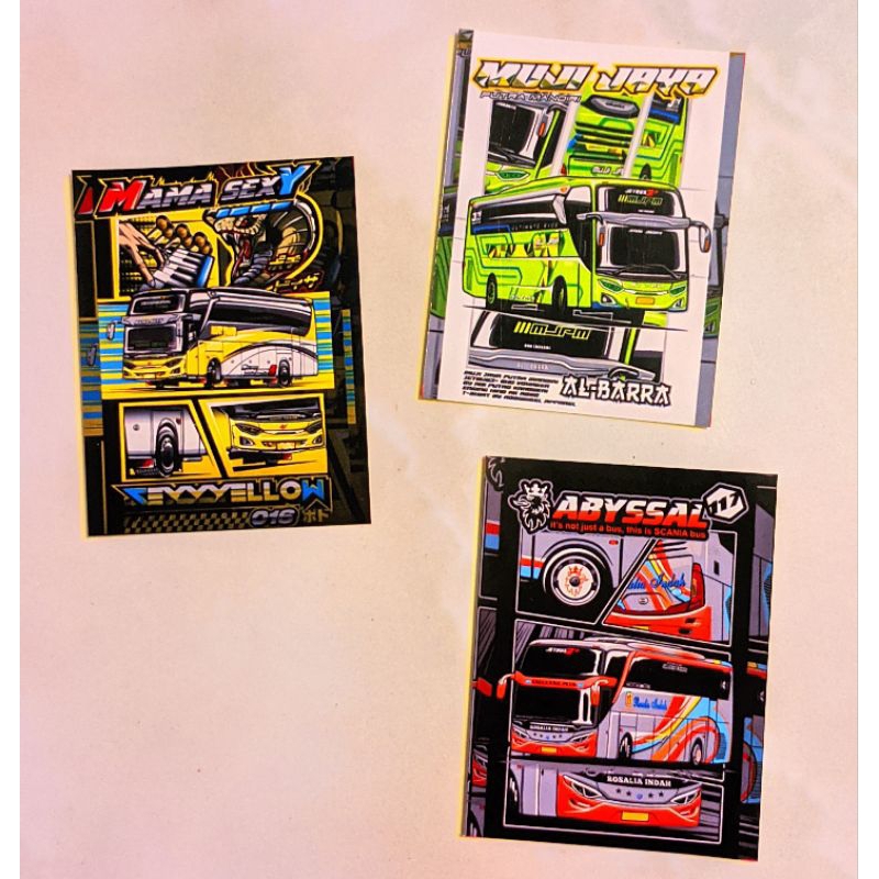 Jual COD Stiker Buss Keren Sepanjang Masa ( 30 Stiker + Bonus ...