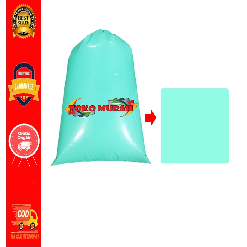 Jual Cat Tembok Kiloan 1Kg Warna Hijau Tosca Muda | Shopee Indonesia