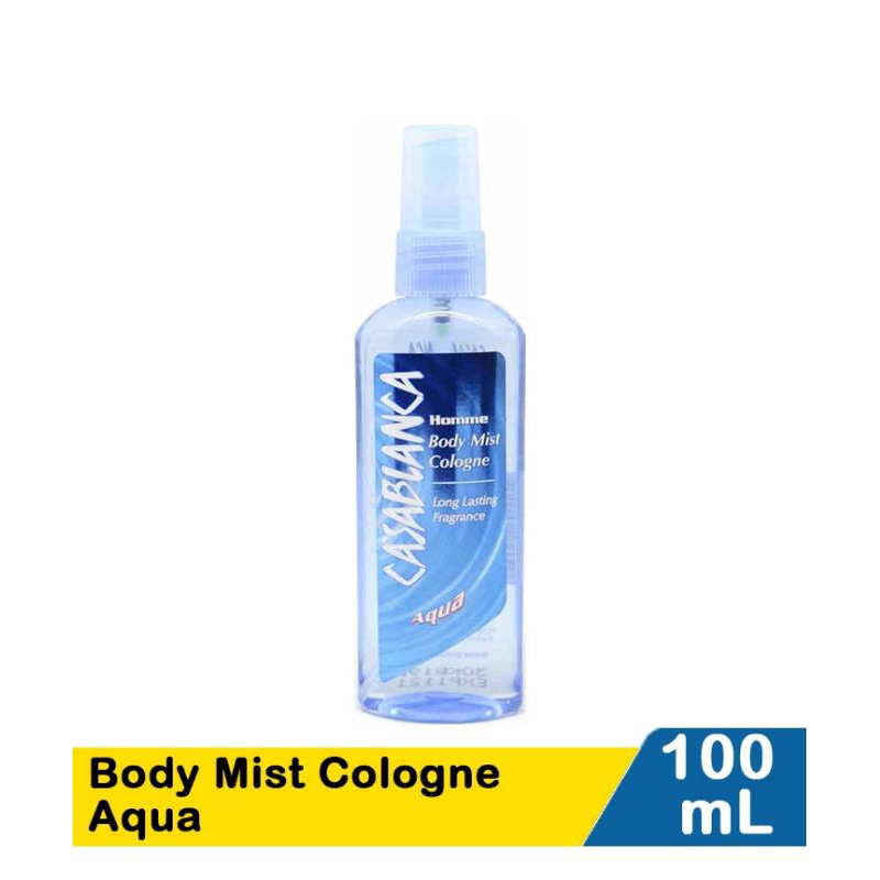 Jual Casablanca Body Mist Cologne Aqua 100ML - Biru | Shopee Indonesia