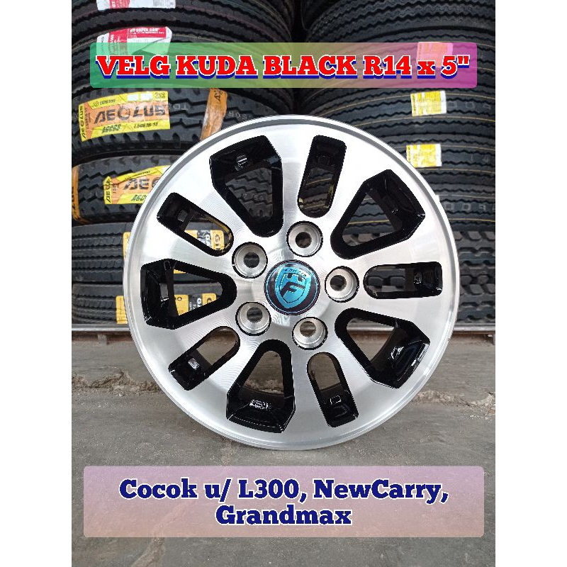 Jual Velg Kuda Black Polish R14 ORIGINAL PAKO (1 biji), cocok untuk ...
