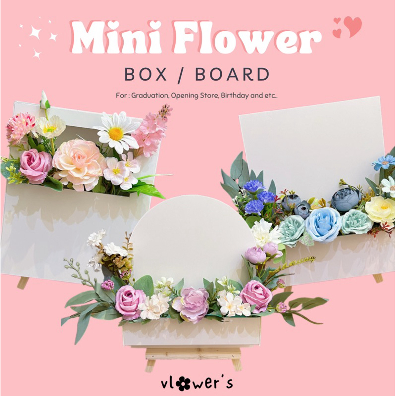 Jual Flower Box Sign | Papan Ucapan Bunga Standing Lengkap (Papan ...