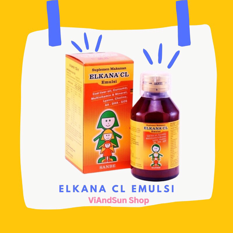 Jual ELKANA CL Syrup Emulsi 120 ML - Suplemen Multivitamin Kalsium Masa Pertumbuhan Kehamilan ...