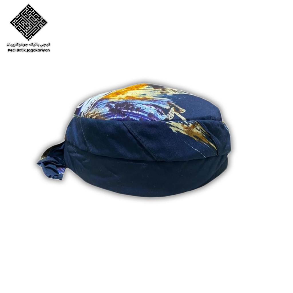 Jual Peci Batik Jogokariyan Motif Kontemporer Biru Dongker Kopeah ...