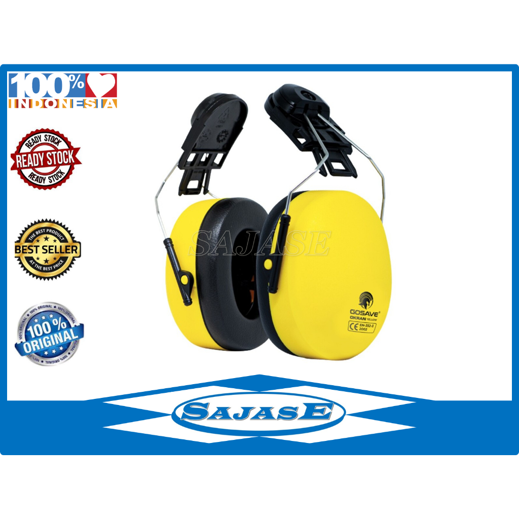 Jual Earmuff untuk Helm Safety Cantel Helmet GOSAVE Okran 28 db Yellow ...