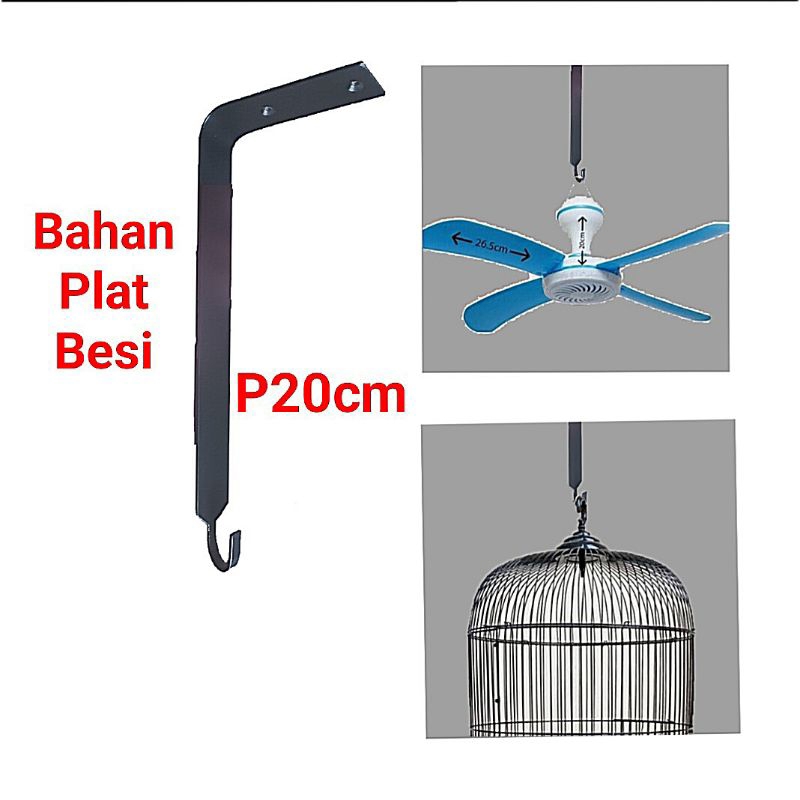 Jual Gantungan kipas angin gantung dan sangkar burung bahan Besi ...